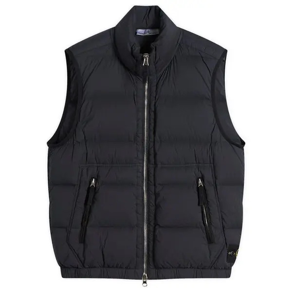 Stone Island Seamless Tunnel Nylon Down-tc Vest - Navy Blue