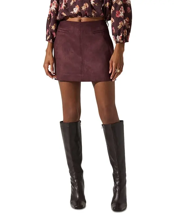Astr The Label Laudine Skirt - Plum