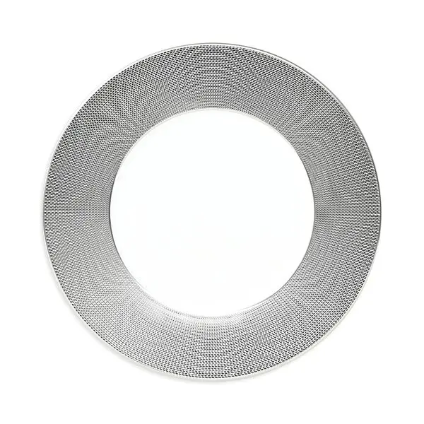 Bernardaud Maille Platinum Rim Salad Plate - Platinum White