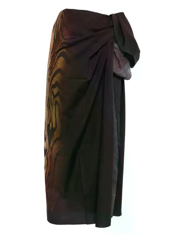 Jean Paul Gaultier Wood-print Pareo