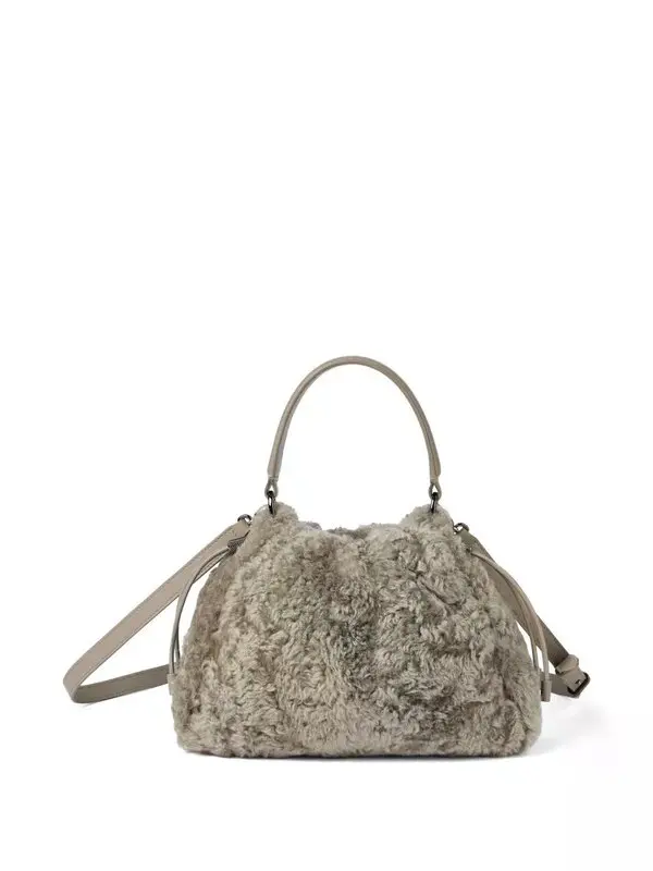 Brunello Cucinelli Shearling Tote Bag