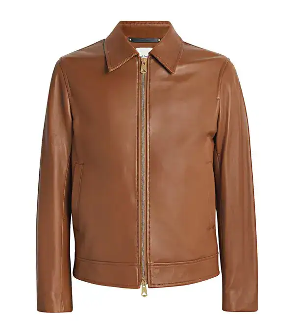Paul Smith Leather Jacket - Brown | Editorialist