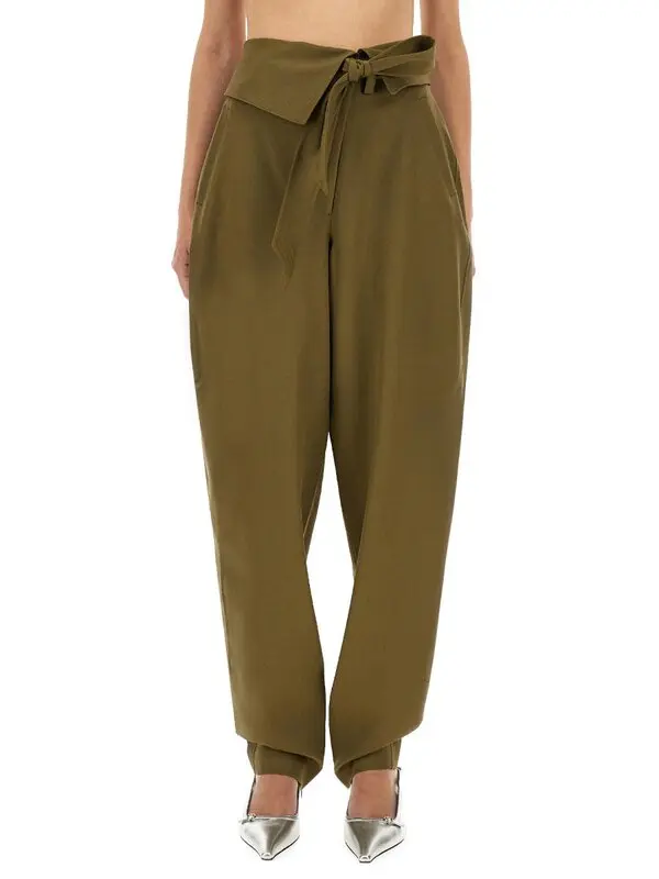 Attico Gabardine Wide Leg Pants