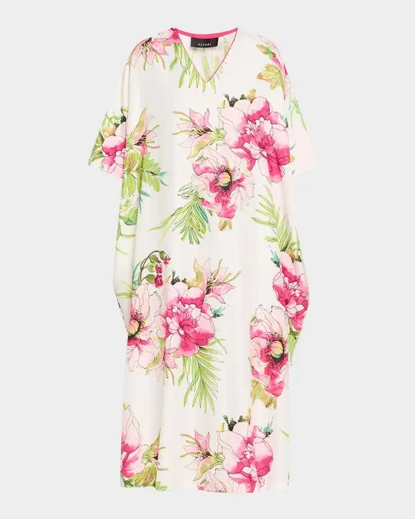 Natori Sonomi Floral-print Caftan