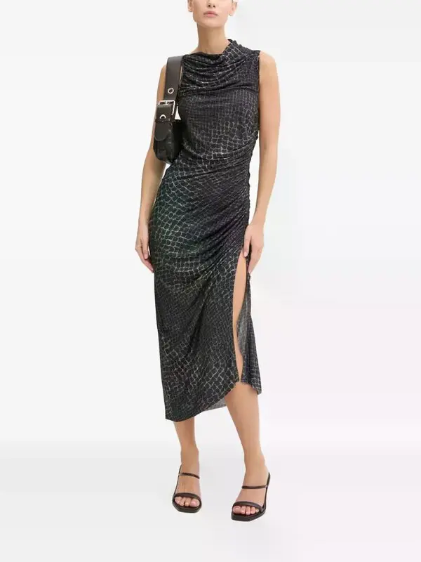 Rick Owens Sleeveless Side-split Midi Dress