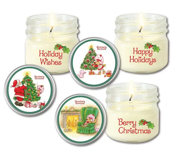 COURTSIDE MARKET 4oz Strawberry Shortcake Soy W Ax Candles