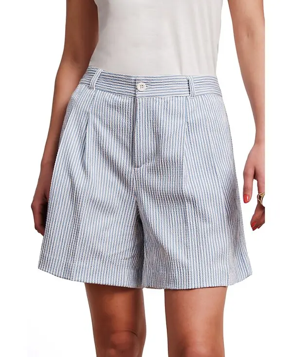 FRANCES VALENTINE Benny Stripe Seersucker Shorts
