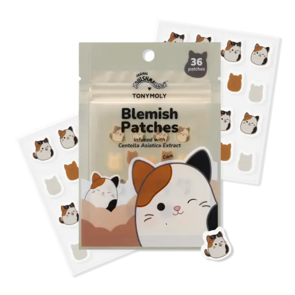 TONYMOLY Squishmallows Hydrocolloid Blemish Patches Centella Asiatica Extract