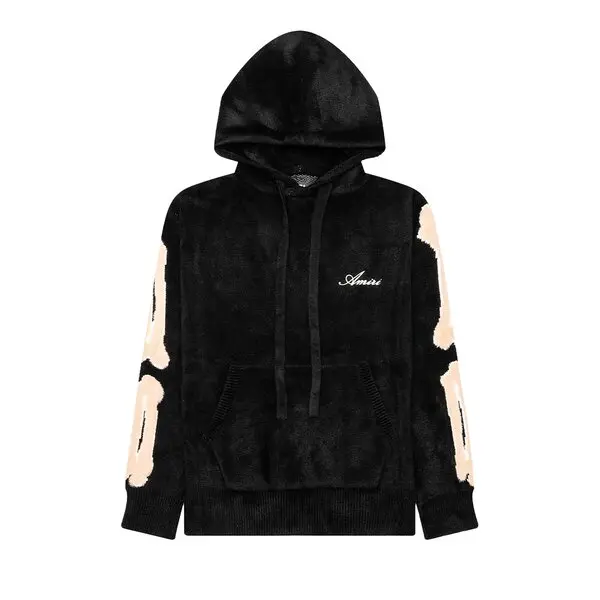 Amiri Bones Sleeves Hoodie - Black