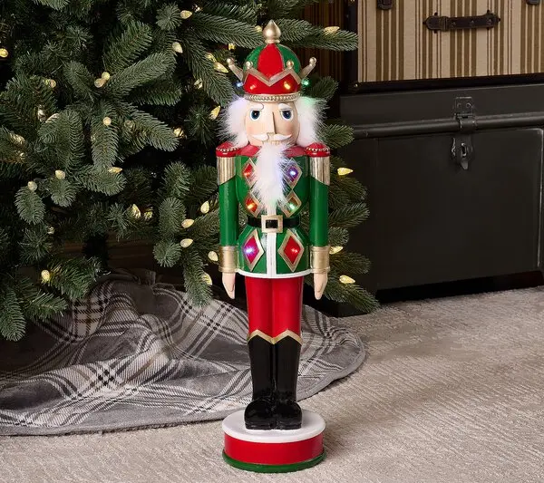 VALERIE PARR HILL 25.5' Illum Nutcracker With Crown Valerie