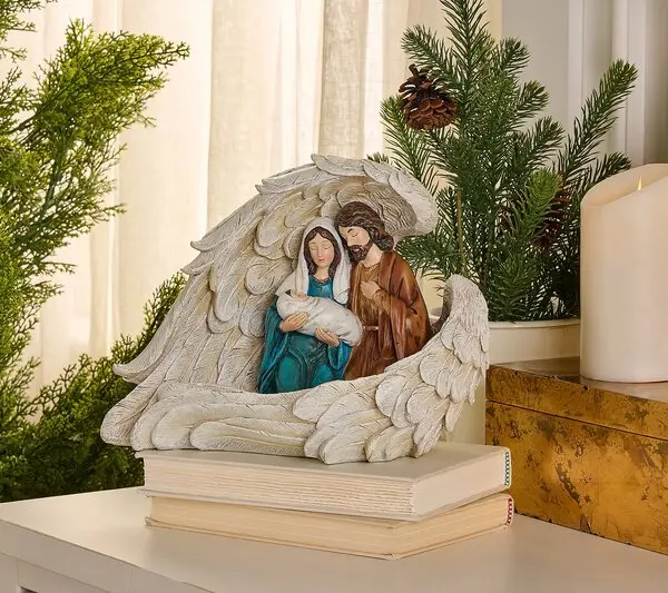 VALERIE PARR HILL Holy Family In Angel Wings Valerie