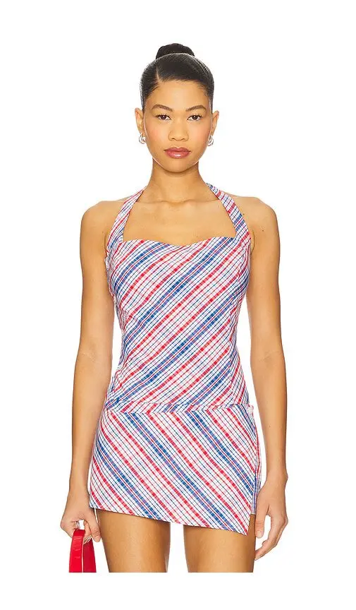 Frankies Bikinis Sterling Cotton Halter