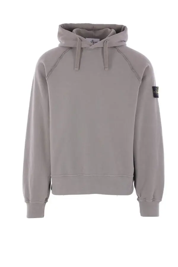 Stone Island Cotton Jersey Hoodie - Grey