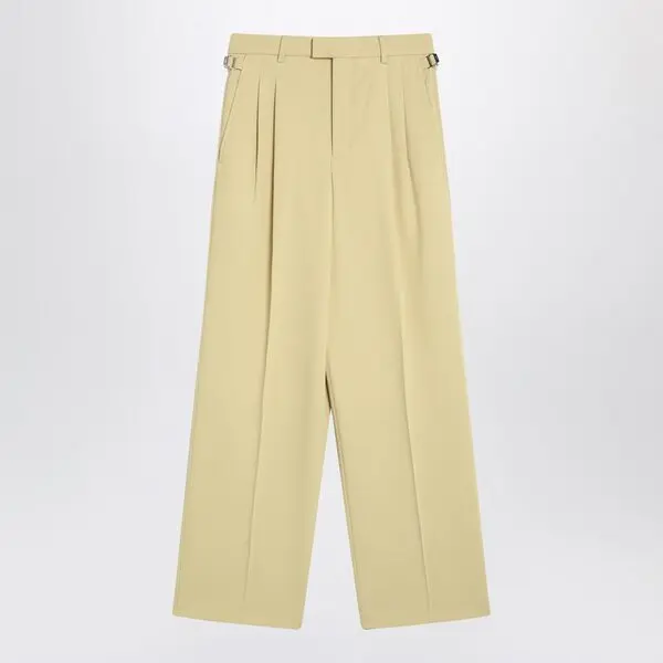 Ami Wide Leg Virgin Wool Trousers