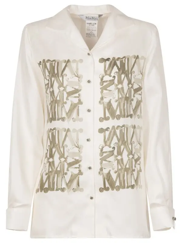 Max Mara Maxmarabesque Print Silk Shirt