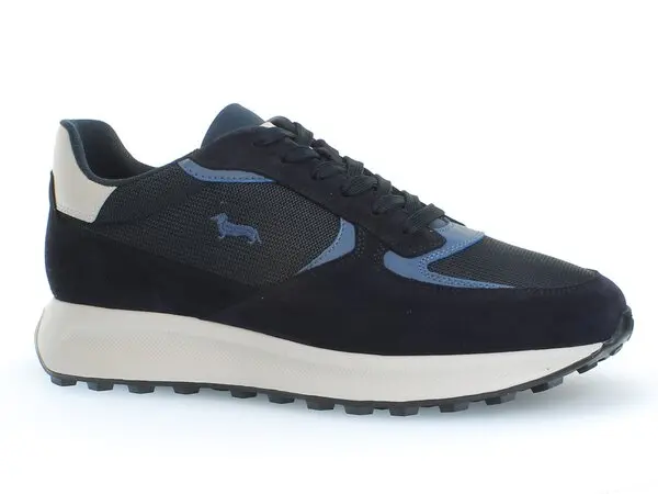HARMONT & BLAINE Low Top Suede Sneakers - Blue
