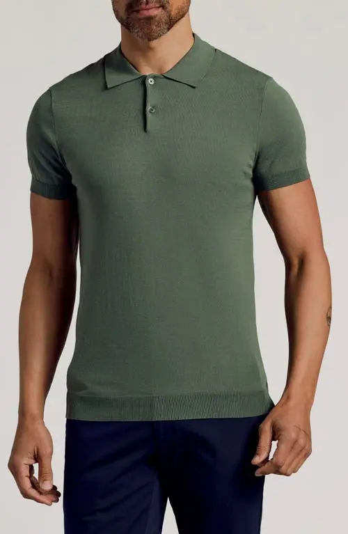 True Classic Sweater Polo - Moss