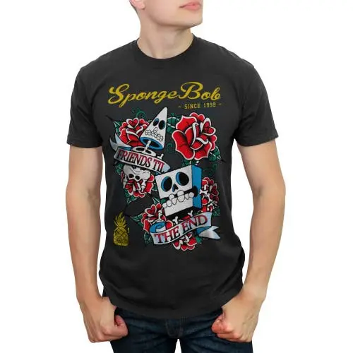 SPONGEBOB SQUAREPANTS Friends Til The End Graphic T-shirt