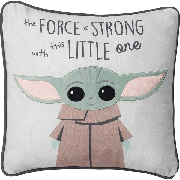 LAMBS & IVY Star Wars The Child/baby Yoda Decorative Nursery Throw Pillow