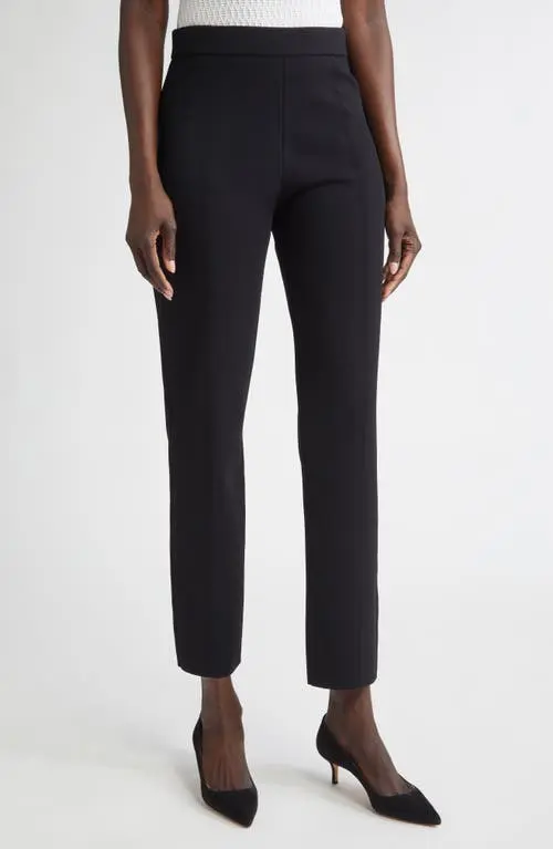 St. John Knit Ankle Pants - Black
