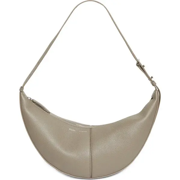 Proenza Schouler Pebbled Leather Shoulder Bag - Slate