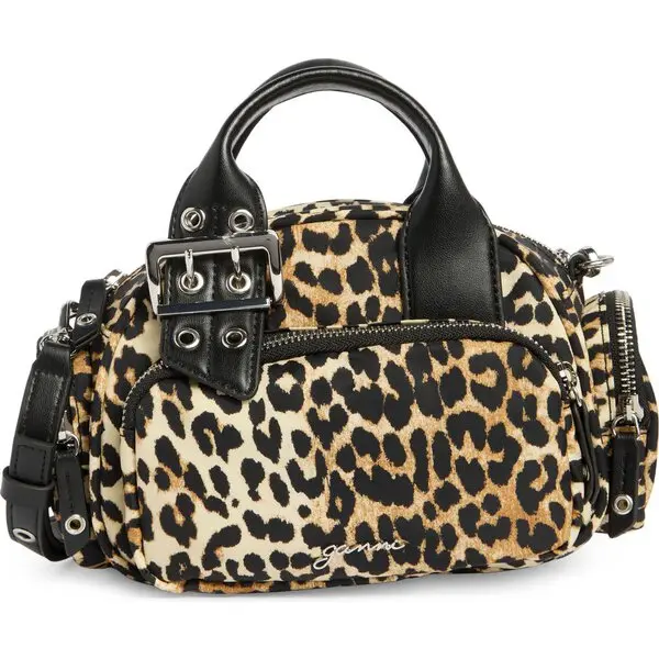 GANNI Small Bucky Polochon Printed Crossbody Bag