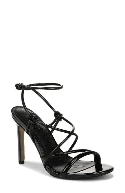 Sam Edelman Ankle Strap Stiletto Sandals - Black