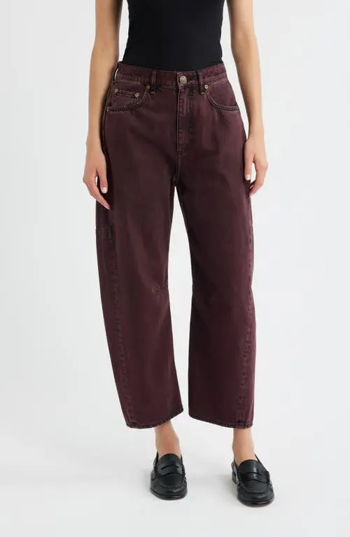 Rag & Bone Charlie Super High Waist Crop Barrel Jeans