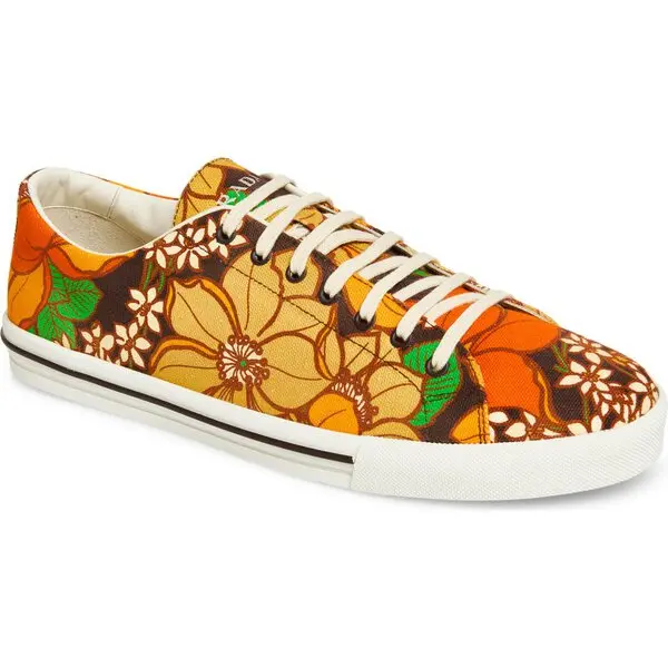 Prada Imprint Floral Sneakers