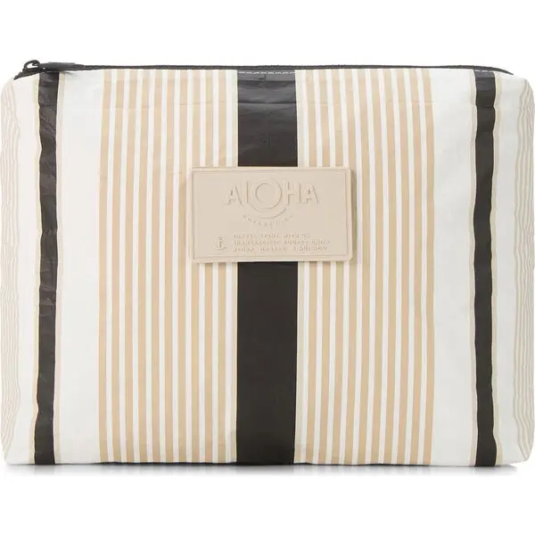 ALOHA COLLECTION Water Resistant Tyvek® Zip Pouch - Latte