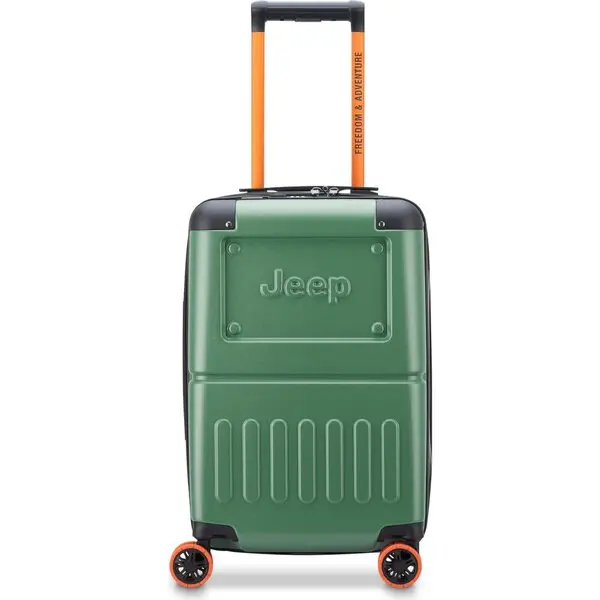 JEEP 19-inch Hardside Expandable Carry-on Luggage With Spinner Wheels - Elm Green