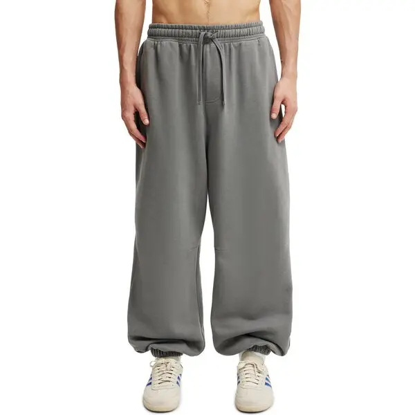 COTTON ON Super Baggy Cuffed Track Pant - Slate Stone