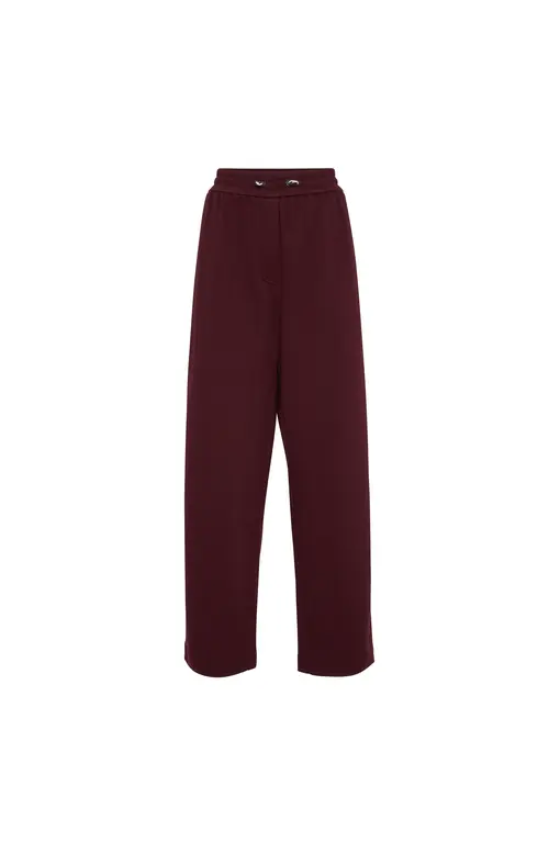 Brunello Cucinelli Piqué Track Trousers - Amaranth