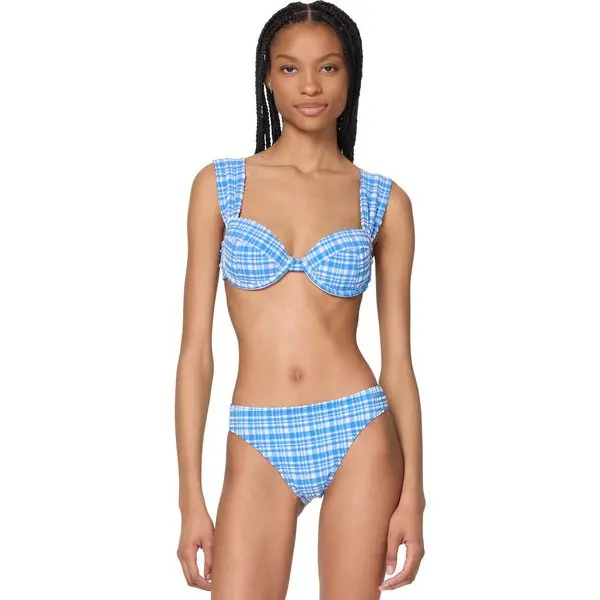 Kate Spade New York Shirred Underwire Bikini Top