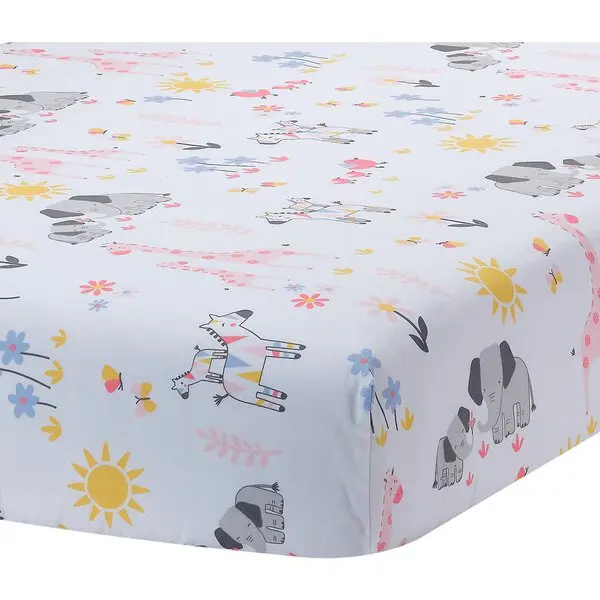 LAMBS & IVY Jazzy Jungle Fitted Crib Sheet