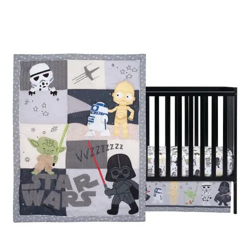 LAMBS & IVY Star Wars Classic 3-piece Baby Crib Bedding Set