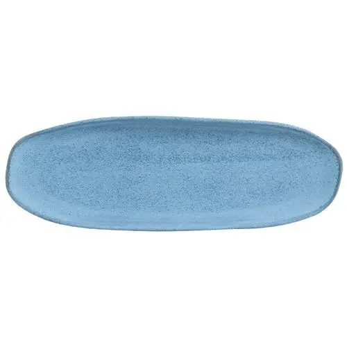 PORTO BRASIL Shallow Organic Oval Platter Large Set Of 4 - Breeze