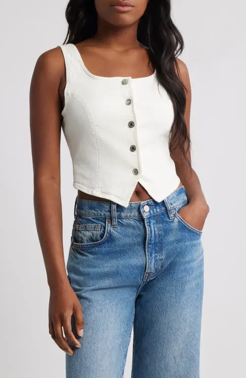 Vero Moda Wild Alinia Denim Corset Top