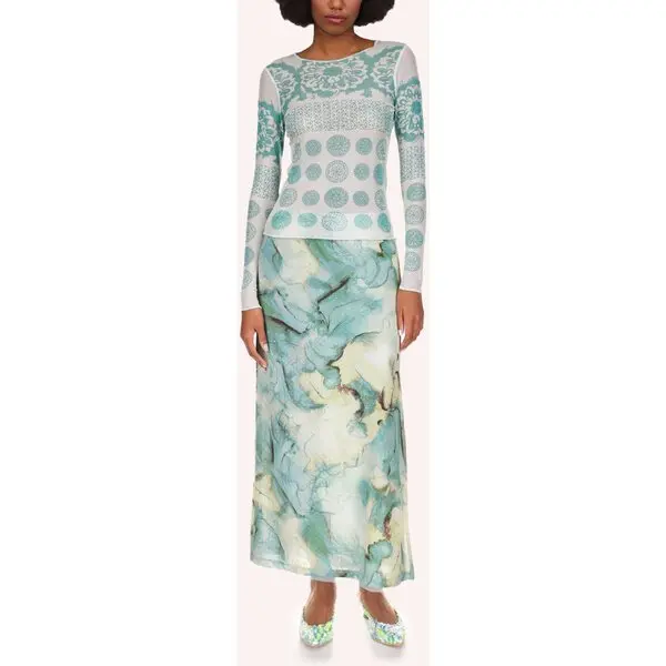 Anna Sui Cosmos Mesh Skirt