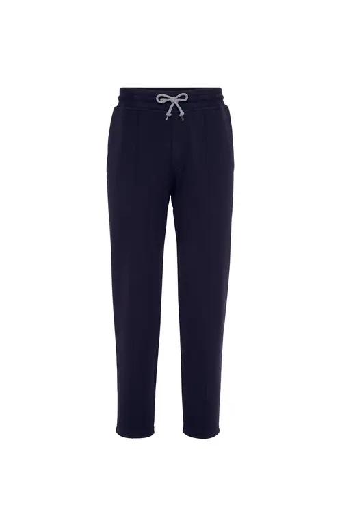 Brunello Cucinelli French Terry Trousers - Cobalt