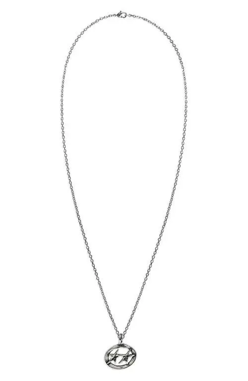 TWOJEYS Superstar Pendant Necklace - Silver