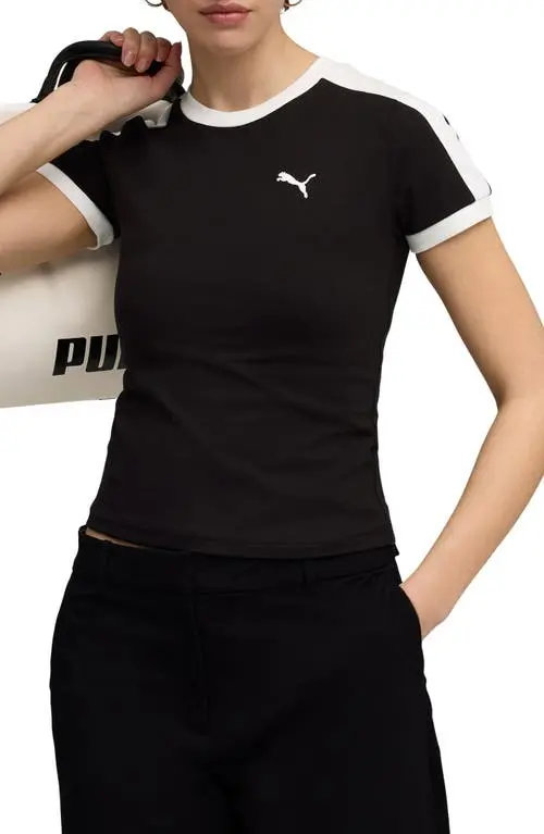PUMA T7 Slim Fit T-shirt - Puma Black