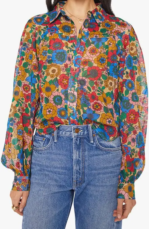 MOTHER The Rhapsody Floral Cotton Shirt