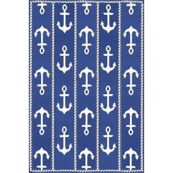 MAD MATS Anchor Blue & White