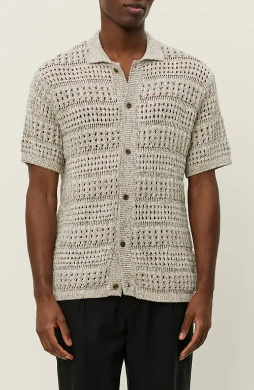 LES DEUX Elvin Structured Knit Shirt