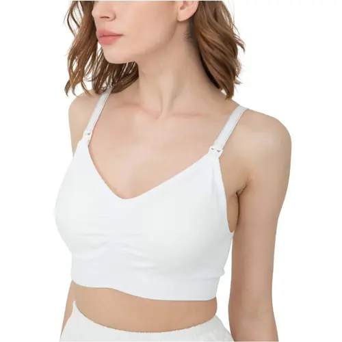 MODERN ETERNITY MATERNITY Jadeseamless Maternity And Nursing Bra - White
