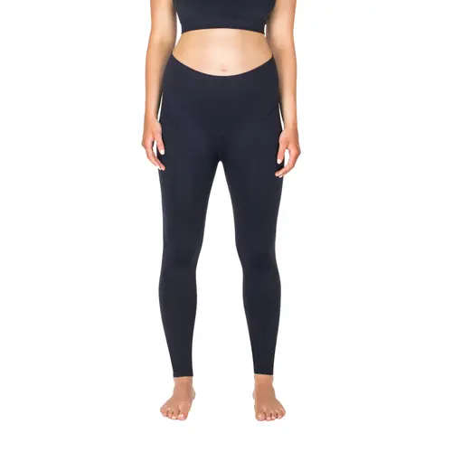 MODERN ETERNITY Ella Activewear Seamless Maternity Leggings - Navy