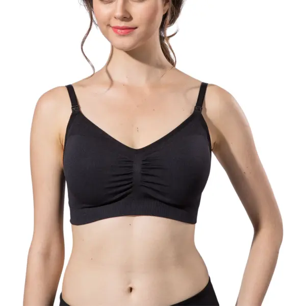 MODERN ETERNITY Jadeseamless Maternity And Nursing Bra - Black