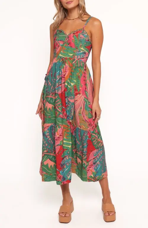 PETAL & PUP Eleonora Fit & Flare Midi Dress