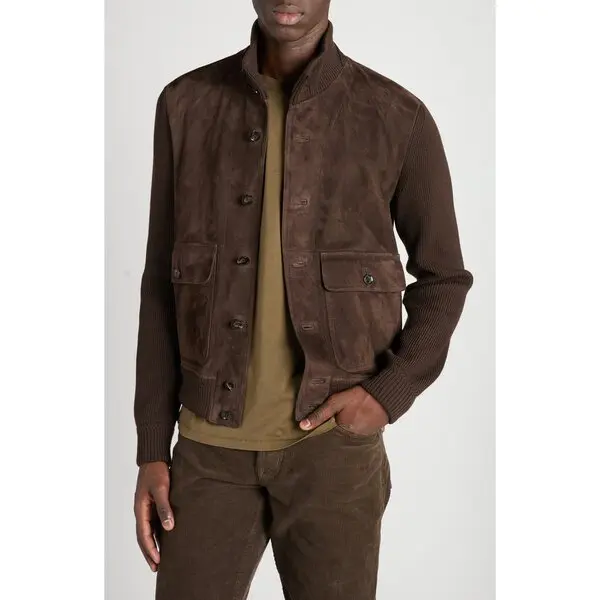 TOM FORD Mixed Media Cardigan